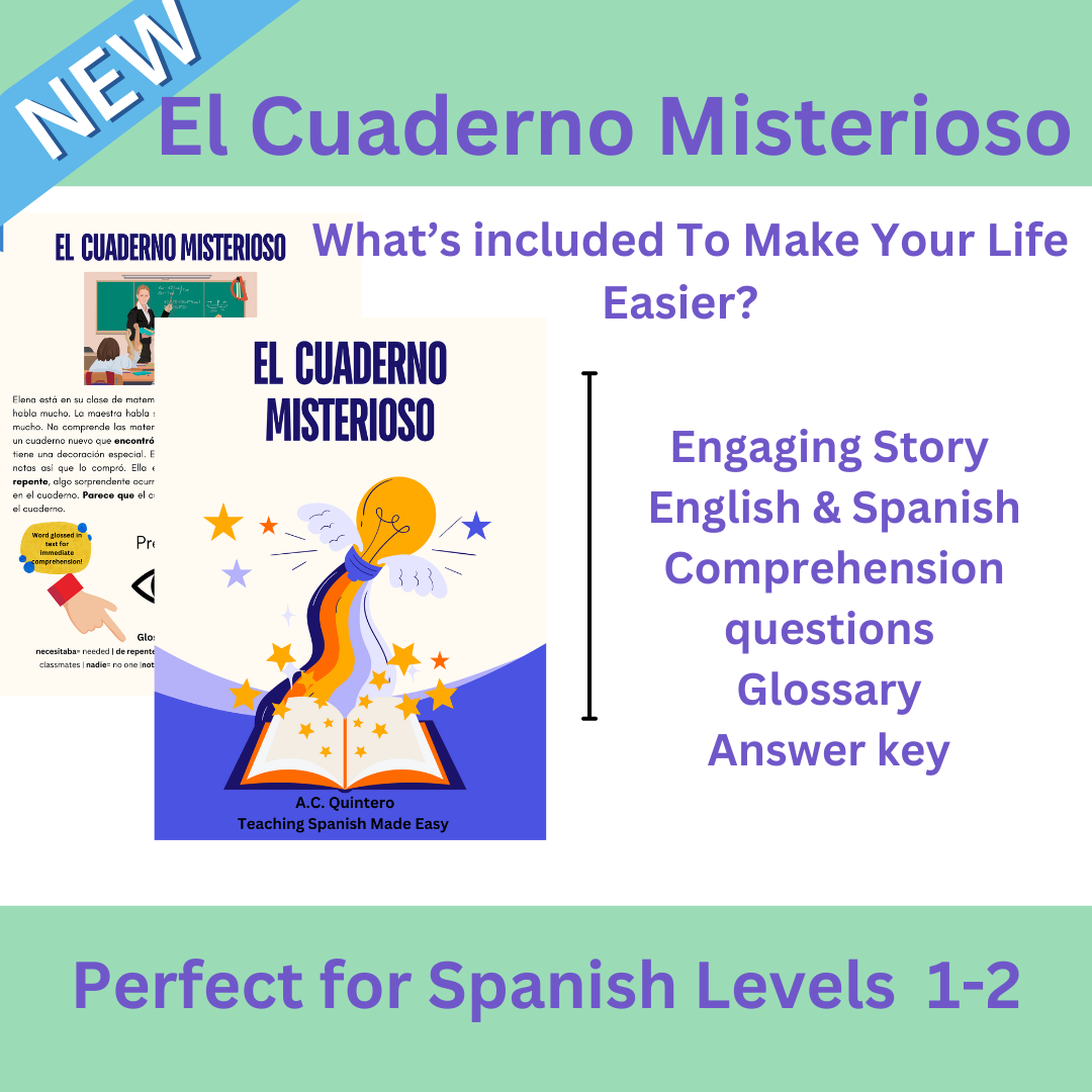 Hot Off The Press! New Short Story in Spanish: El Cuaderno Misterioso ...